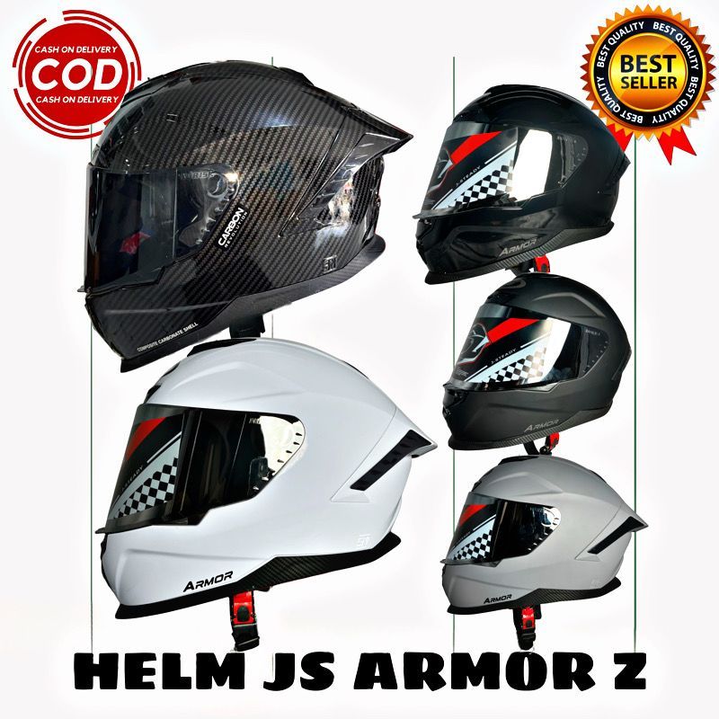 Jual Helm JS FULL FACE CARBON/Sudah SNI/Helm Sport/Helm Pria/Helm ...