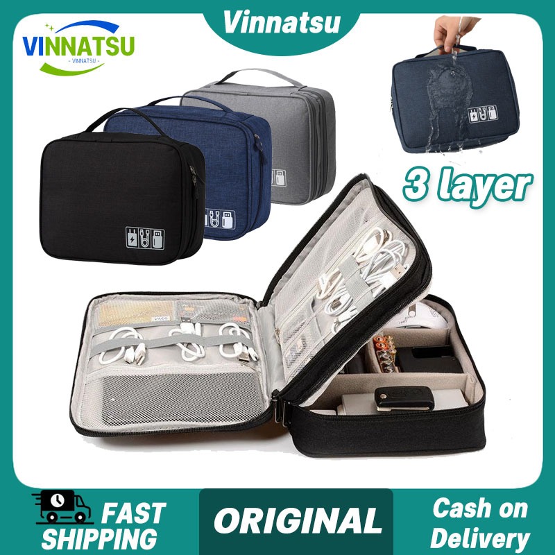 Jual Vinnatsu Tas Kabel Organizer Travel Pouch Organizer Cable Gadget ...