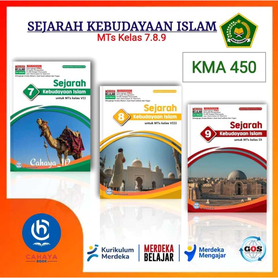 Jual Buku MTs KMA 450- Buku Siswa SKI (Sejarah Kebudayaan Islam) MTs Kelas 7,8,9 Kurikulum ...