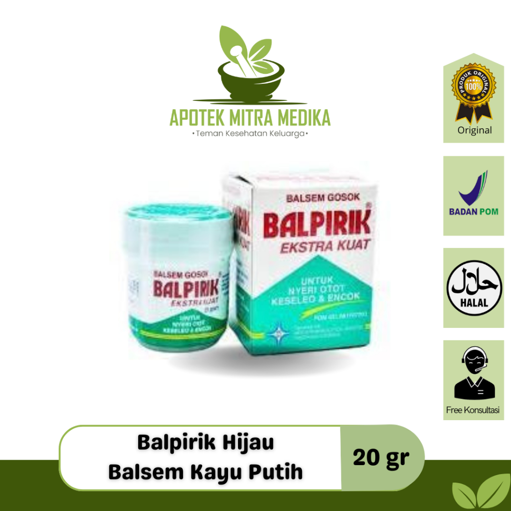 Jual BALPIRIK Hijau Balsem Kayu Putih 20 gr | Shopee Indonesia