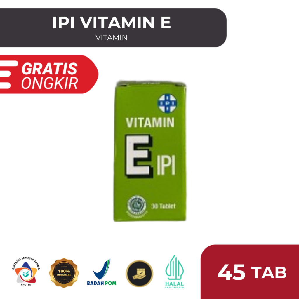 Jual Ipi Vitamin E Botol 30 Tablet / Ipi Vitamin | Shopee Indonesia