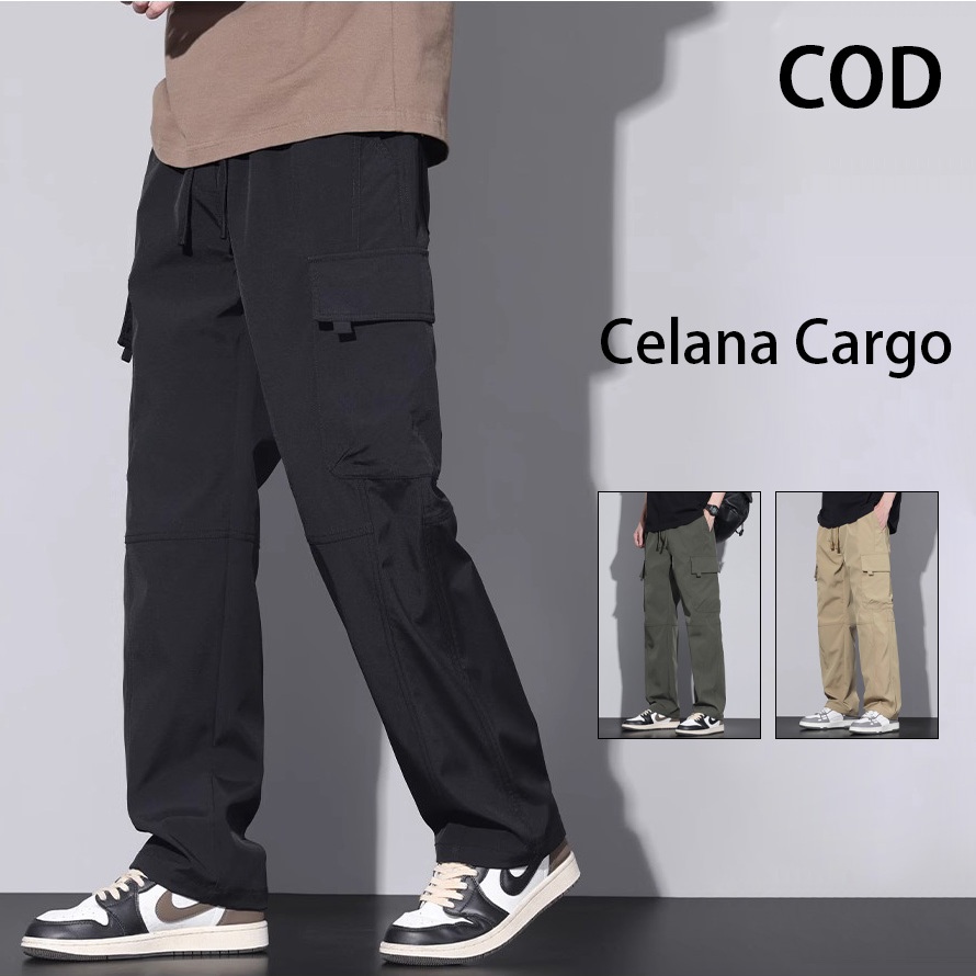 Jual KeyBoy celana cargo panjang pria baggy pants celana dewasa cowok olahraga sport outdoor ...