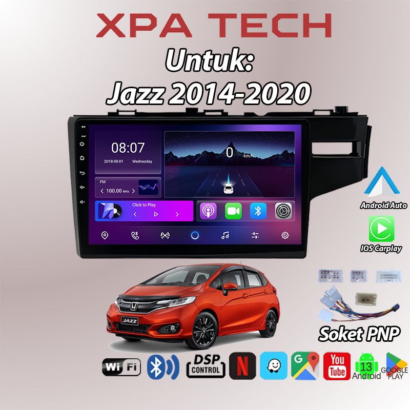 Jual 【XPA TECH】4+64G Head Unit Untuk Honda Jazz 2014-2020 Android 13 ...