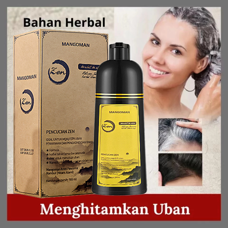 Jual Shampo Penghitam Rambut Black Hair Shampoo Uban Menjadi Hitam ...