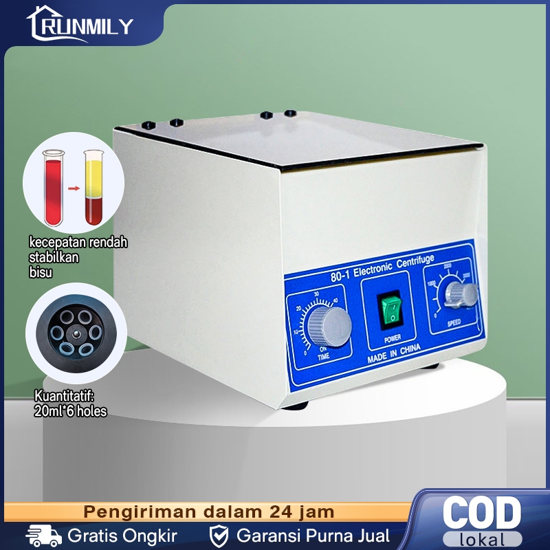 Jual Alat centrifuge senyap dan stabil 6 hole 4000 rpm alat centrifuge ...