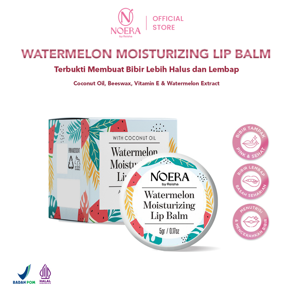 Jual Noera Watermelon Moisturizing Lip Balm | Shopee Indonesia