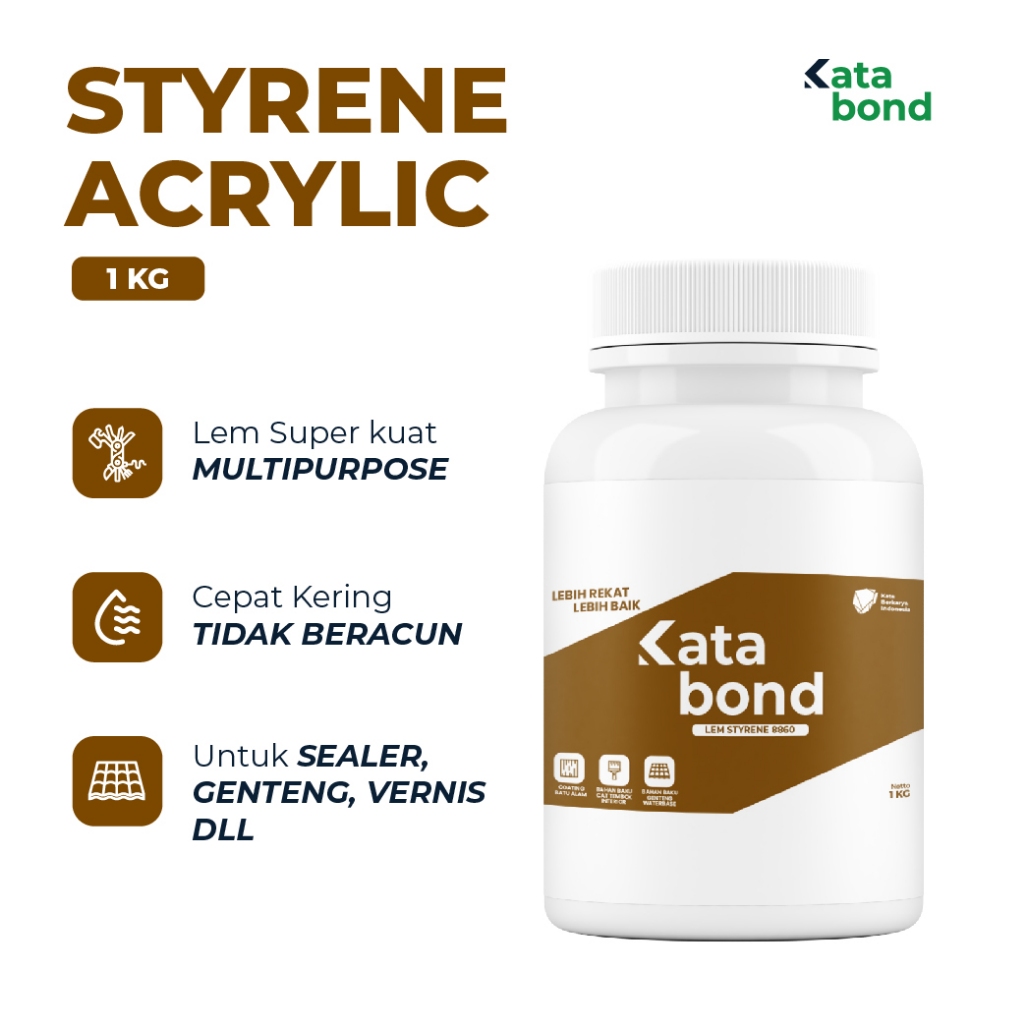 Jual Lem Sterin/Binder/Resin Cat Tembok Katabond 8860 1 KG | Shopee ...