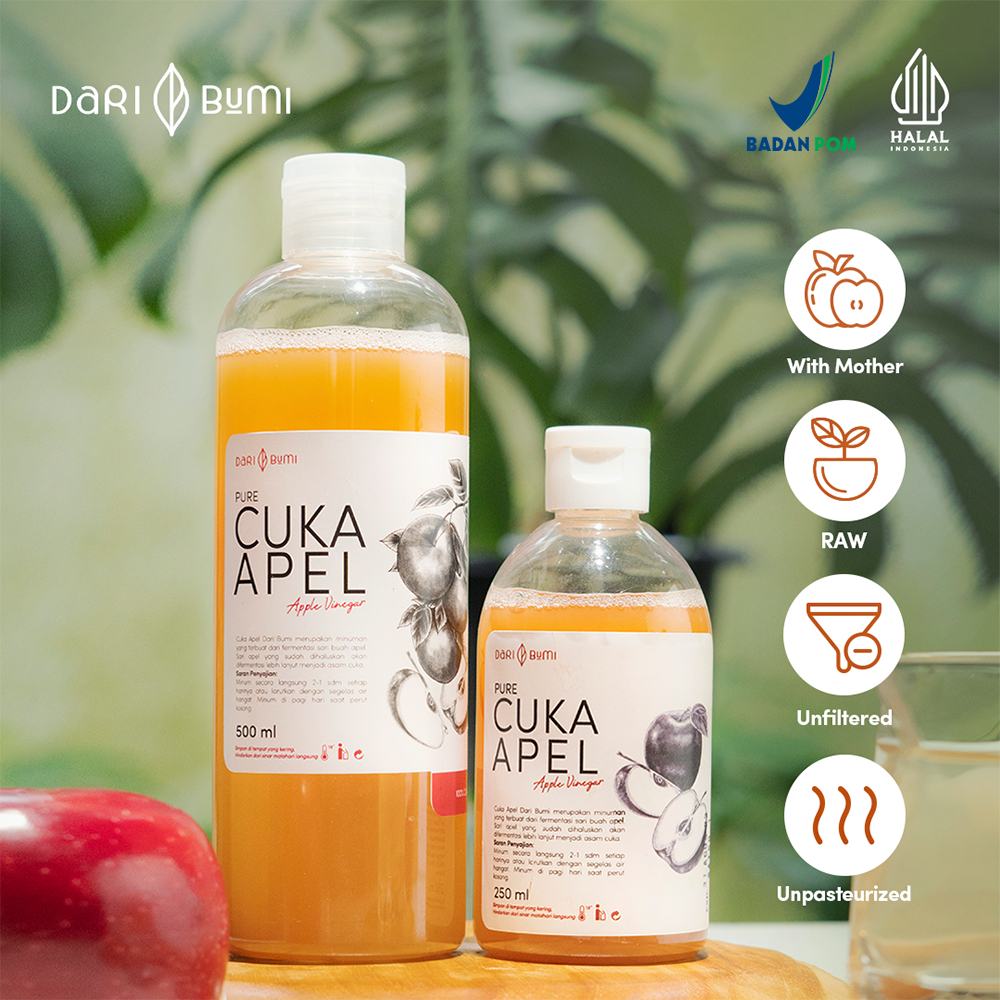 Jual Dari Bumi Cuka Apel Asli Minuman Diet Premium Pure Original ...