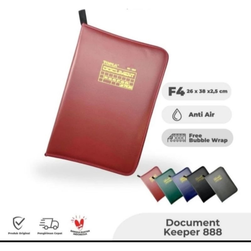 Jual Topla Dokumen Keeper Folio Isi 20 File / Map Ijazah Clear Holder ...