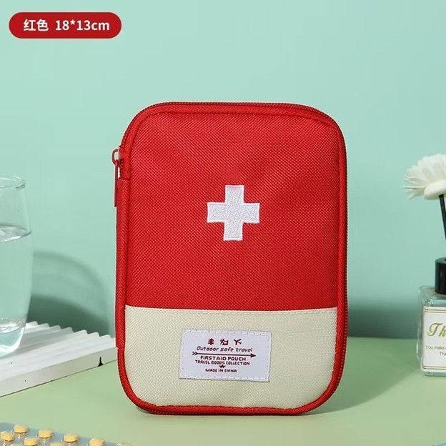 Jual [ P3K ] Medicine Korean travel medicine bag Tas Dompet OBAT / Tas P3K Mini Bentuk Persegi ...