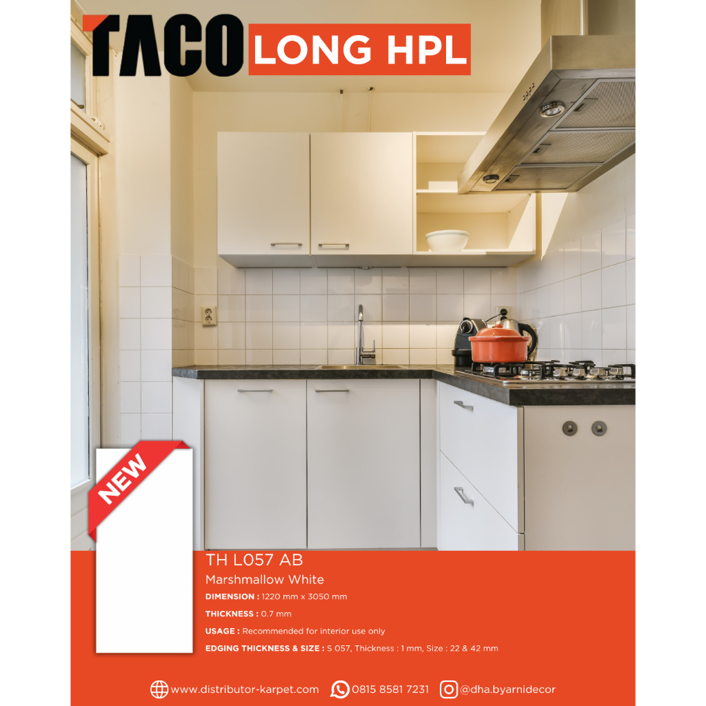 Jual Taco Long HPL Ukuran 3m x 1,22m | HPL Pelapis Interior Furniture ...