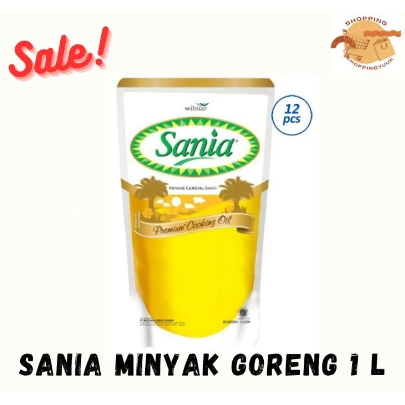 Jual Sania Minyak Goreng Premium 1 Liter (12 pcs/karton) | Shopee Indonesia