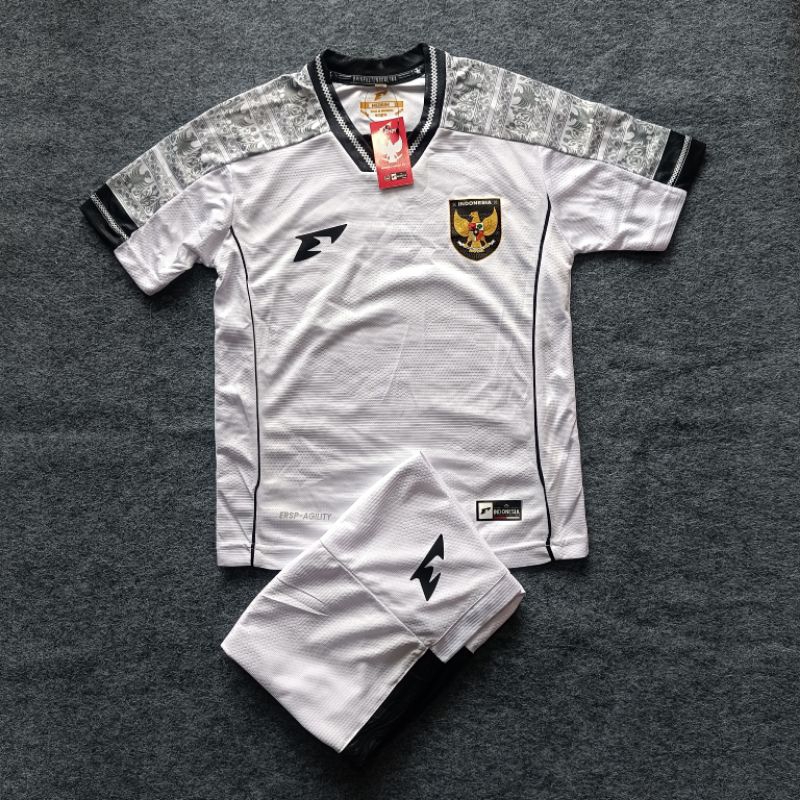 Jual PREMIUM DRY-FIT EMBOSS STELAN JERSEY TIMNAS INDONESIA AWAY ANAK ...