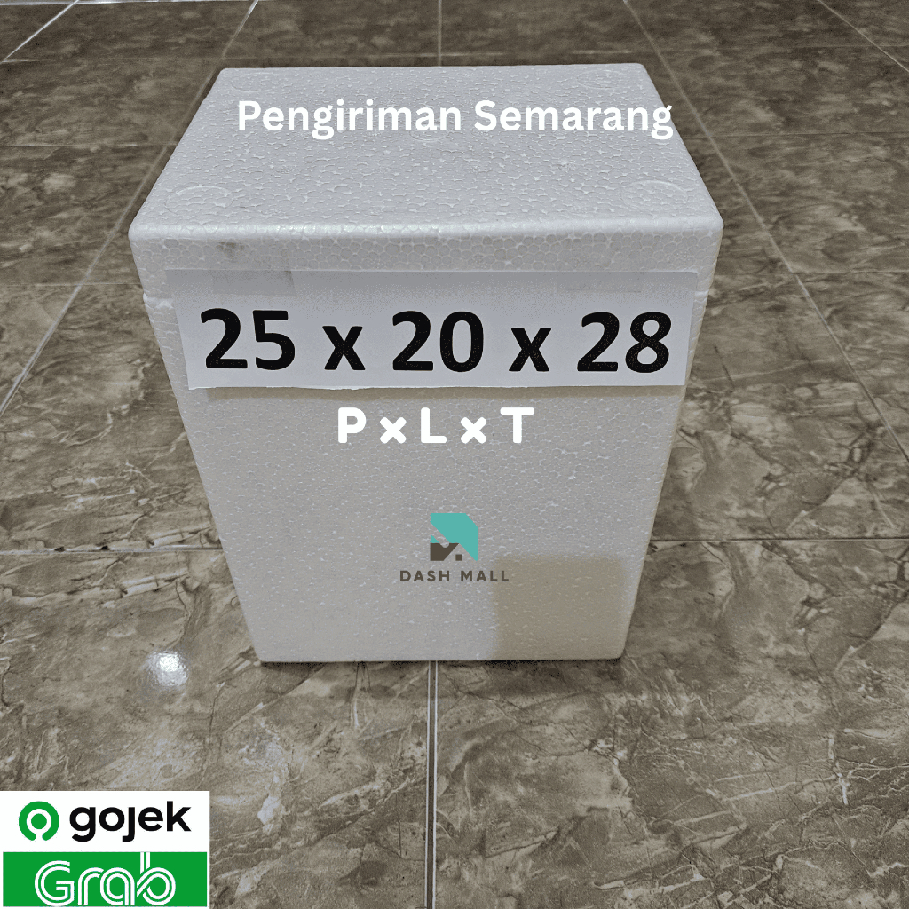 Jual Box Es / Box Sterofoam / Box Gabus / Ice Box Styrofoam 25x20x28cm ...