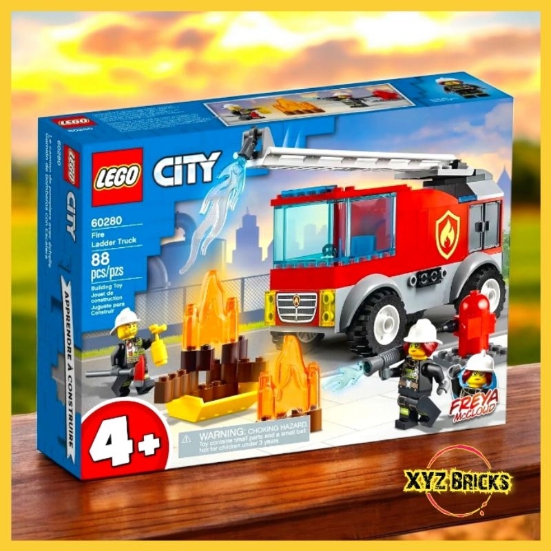 Jual LEGO 60280 - City Fire Ladder Truck | Shopee Indonesia