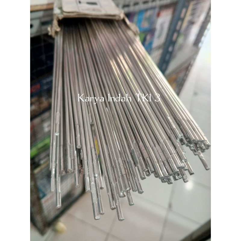 Jual Kawat las Tig Argon Alumunium Panjang 1meter ukuran 1,6mm dan 2,4mm 1Kg | Shopee Indonesia