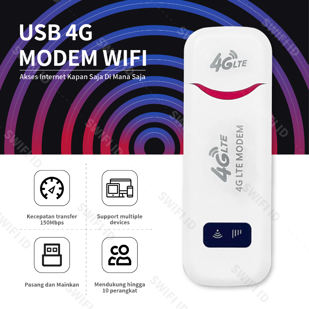 Jual Modem WIFI USB 4g All Operator LTE Modem USB 500Mbps Modem Mifi ...