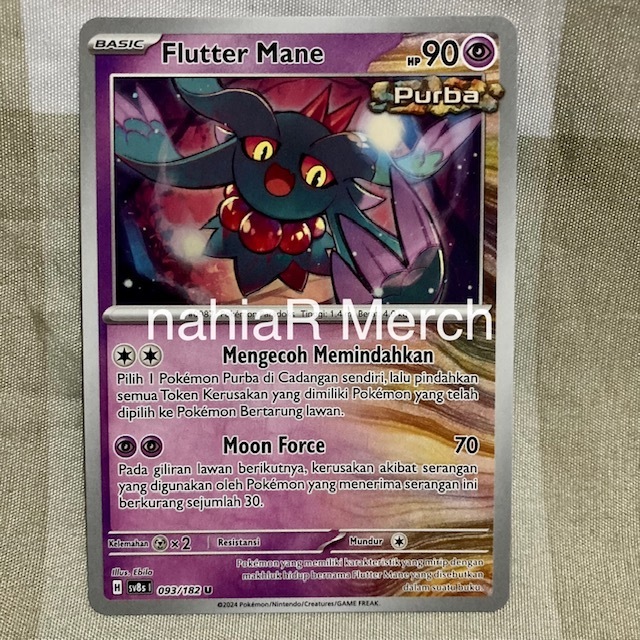 Jual Pokemon TCG Indonesia Flutter Mane sv8s 093/182 U Kilat Rasi | Shopee Indonesia