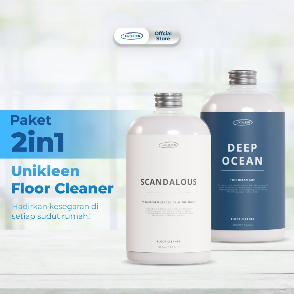 Jual [PAKET 2in1] Unikleen Floor Cleaner Pembersih Lantai Antibacterial ...