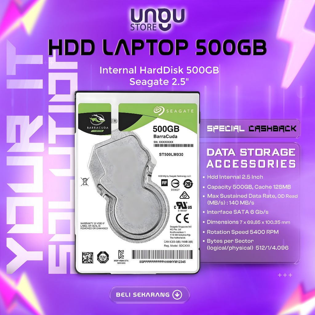 Jual Hardisk Laptop 500Gb Seagate & 500GB WD HDD 2.5 Hardisk Laptop ...
