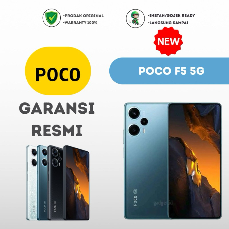 Jual XIAOMI POCO F5 8/256 & 12/256 garansi resmi tam | Shopee Indonesia