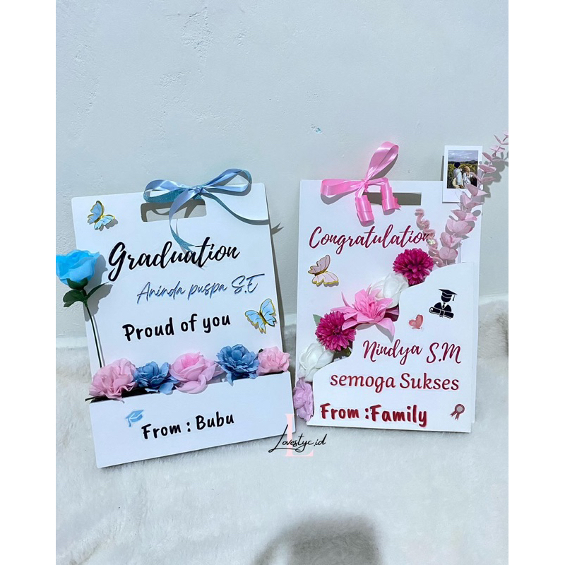 Jual Mini box Flower | Papan bunga | papan ucapan | Kado wisuda | Kado ...