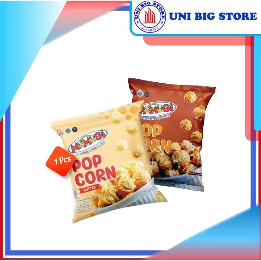 Jual Momogi Popcorn Butter dan Caramel 20 gr Berondong Jagung Mentega ...