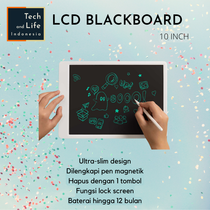 Jual Tablet LCD Blackboard Writing Drawing Tab Papan Tulis Gambar 10 ...