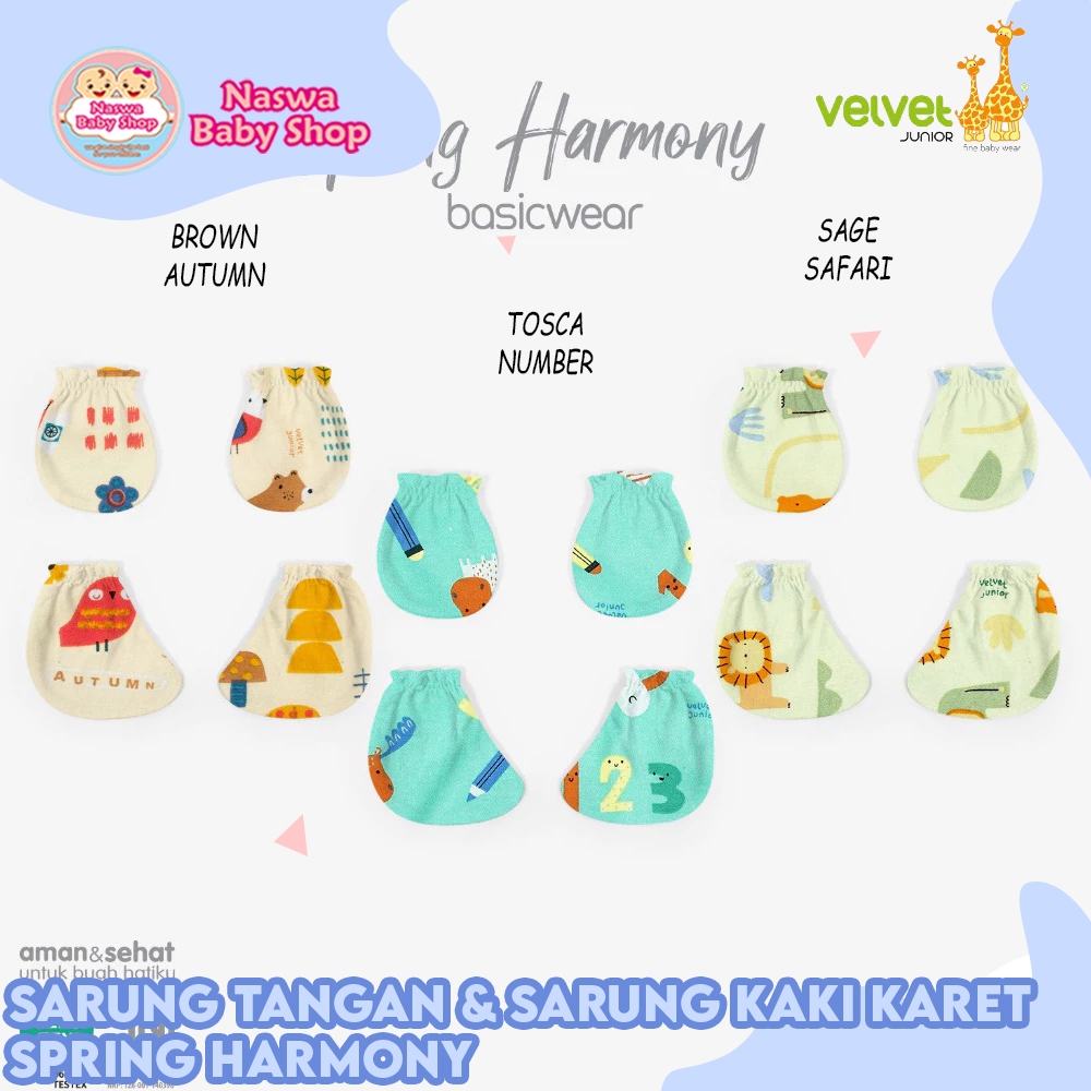 Jual Velvet Junior Basic Wear Sarung Tangan & Sarung Kaki Karet Spring Harmony | Shopee Indonesia