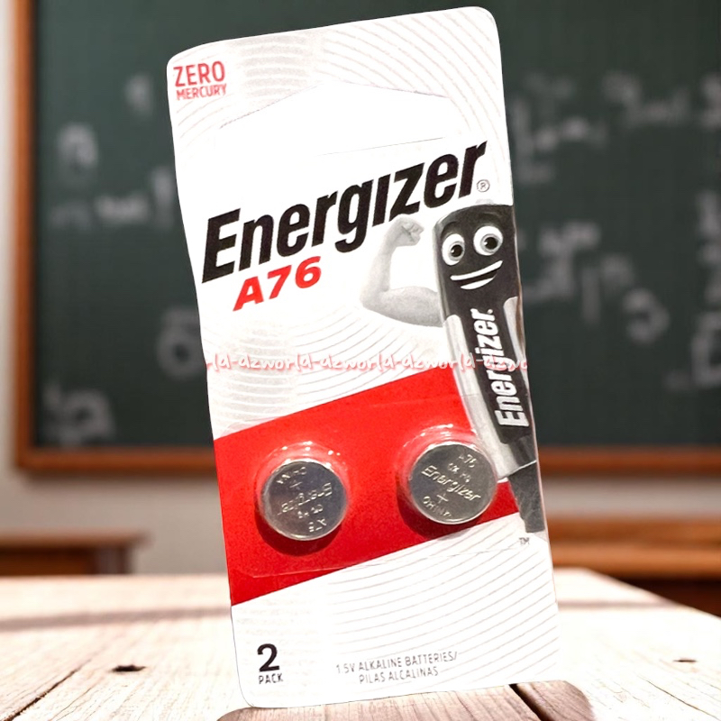 Jual Energizer A76 2Pcs Baterai Bulat Kecil A 76 Zero Mercury 1.5V ...