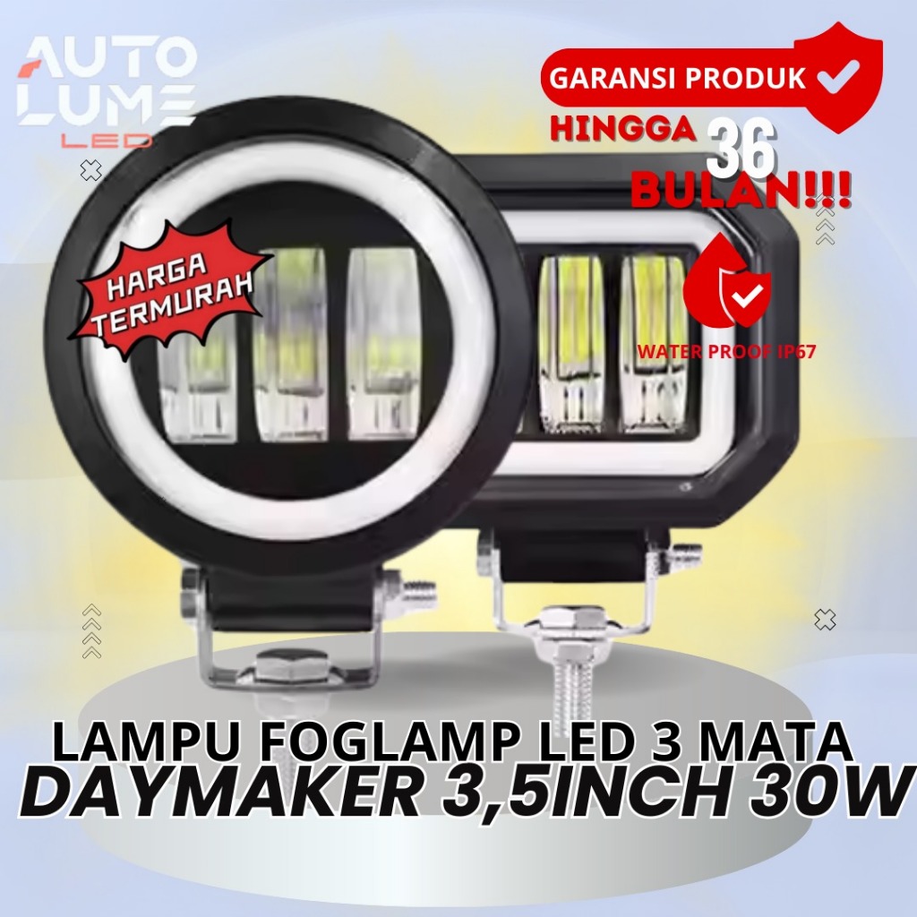 Jual 【Autolume】Lampu Tembak OWL 3,5INCH - LAMPU Sorot Daymaker LED ...