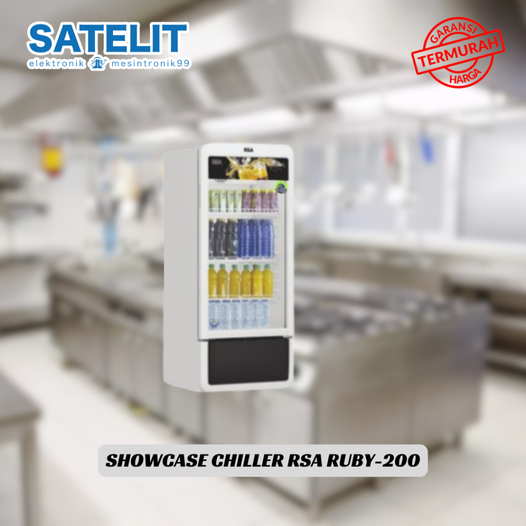 Jual SHOWCASE CHILLER 1 PINTU RSA RUBY-200 3 RAK | Shopee Indonesia