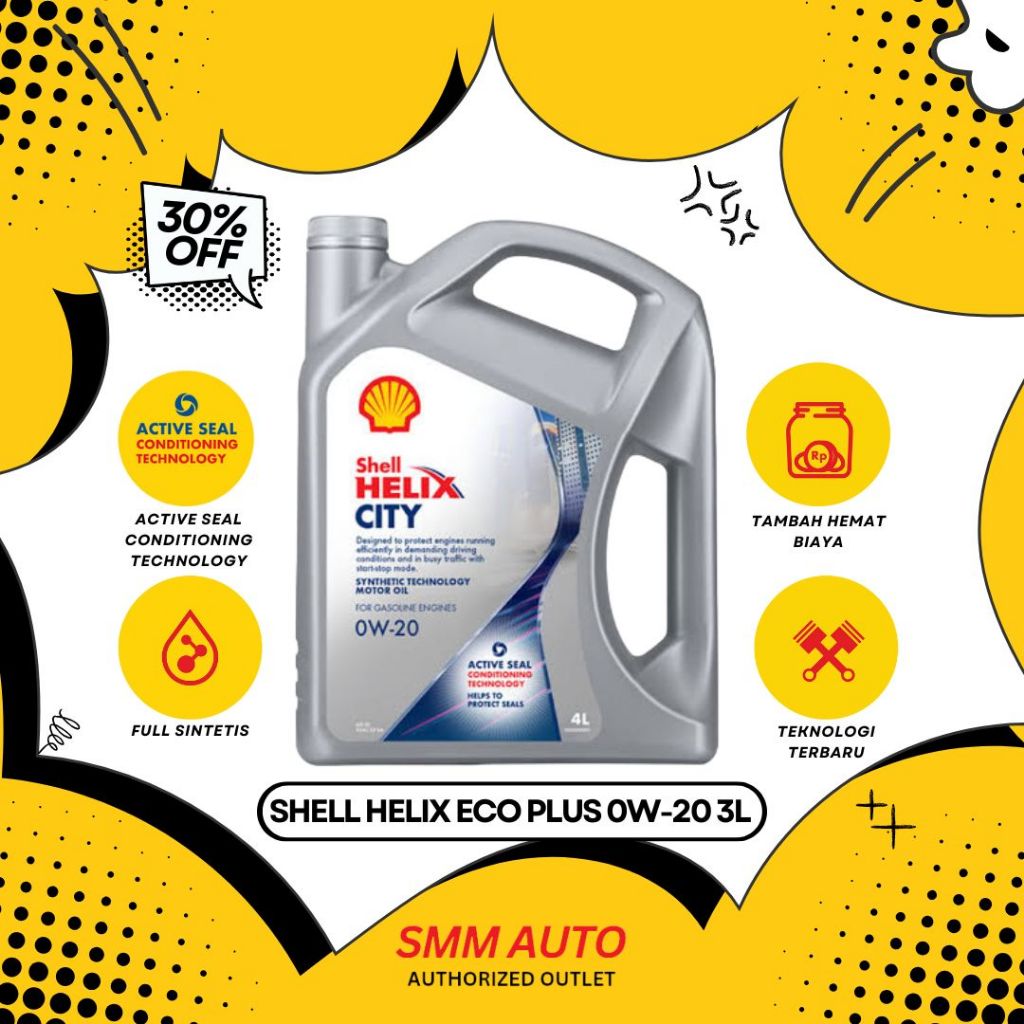 Jual Oli Shell Helix City SAE 0w-20 API SP Full Synthetic Galon / 4 ...