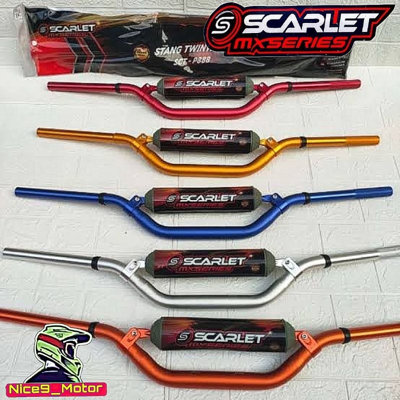 Jual Stang Fatbar Twinwall Scarlet Racing Premium Tebal 6mm KLX 150 CRF ...