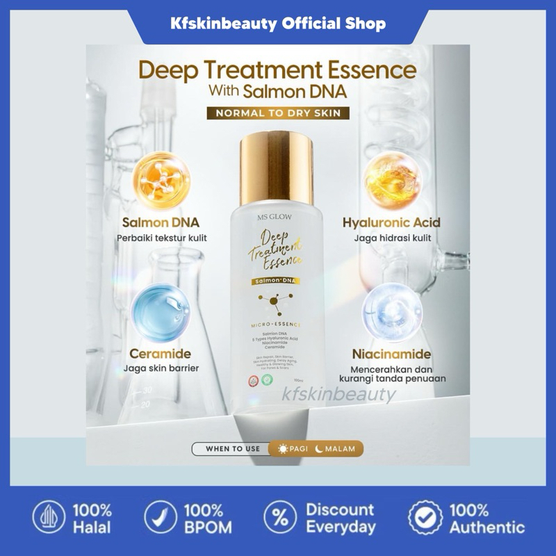 Jual Deep Treatment Essence Salmon DNA MS GLOW / DTE SalmoN | Shopee ...