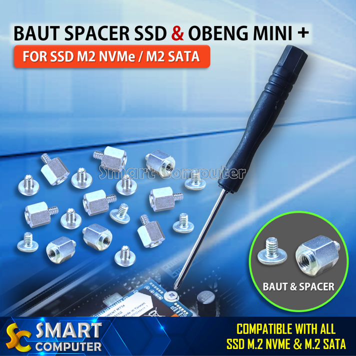 Jual Baut Spacer & Obeng Mni SSD M2 NVME M2 SATA NGFF Skrup Mur M.2 ...
