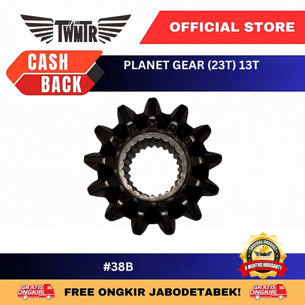 Jual TWMTR 38B - Gigi Kamprat Planet Gear 23T 13T planet gear gir ...