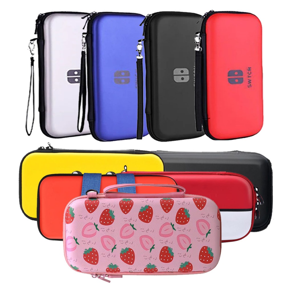 Jual Pouch Tas Nintendo Switch Case Switch OLED Polos Karakter Tali EVA Hardcase Nitendo Bag ...