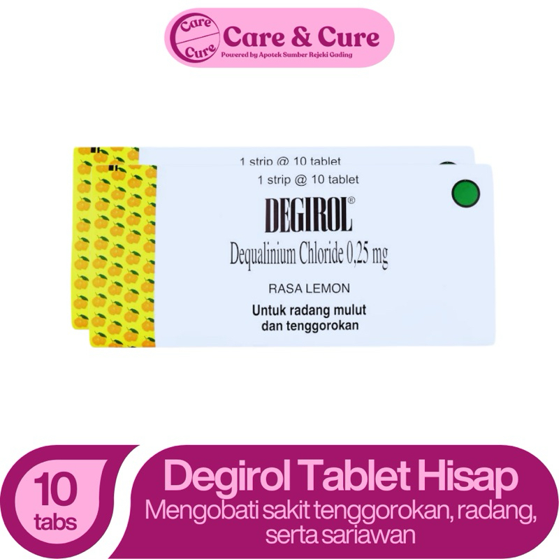 Jual Degirol Tablet Hisap Strip (10 tablet) - Sakit Tenggorokan, Radang ...