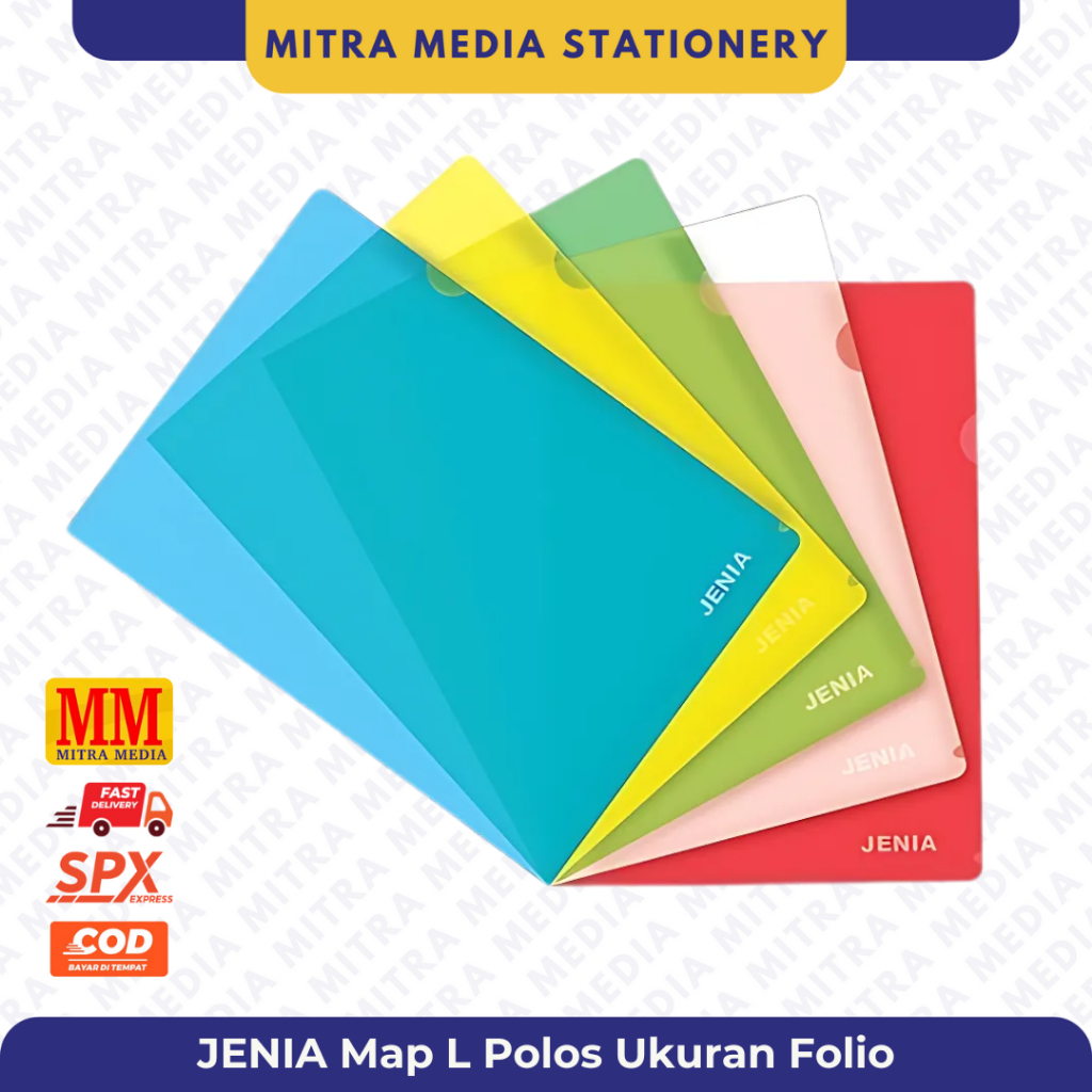 Jual (PCS) MAP L JENIA POLOS / MAP PLASTIK BENING / STOPMAP PLASTIK ...
