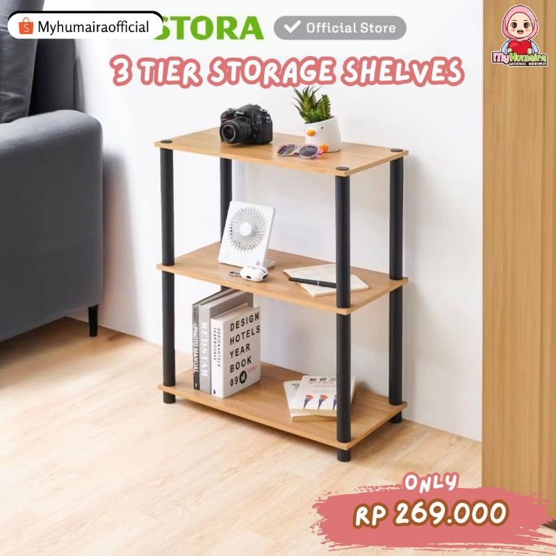 Jual [TENGGARONG] STORA - 3 TIER STORAGE SHELVES | Shopee Indonesia