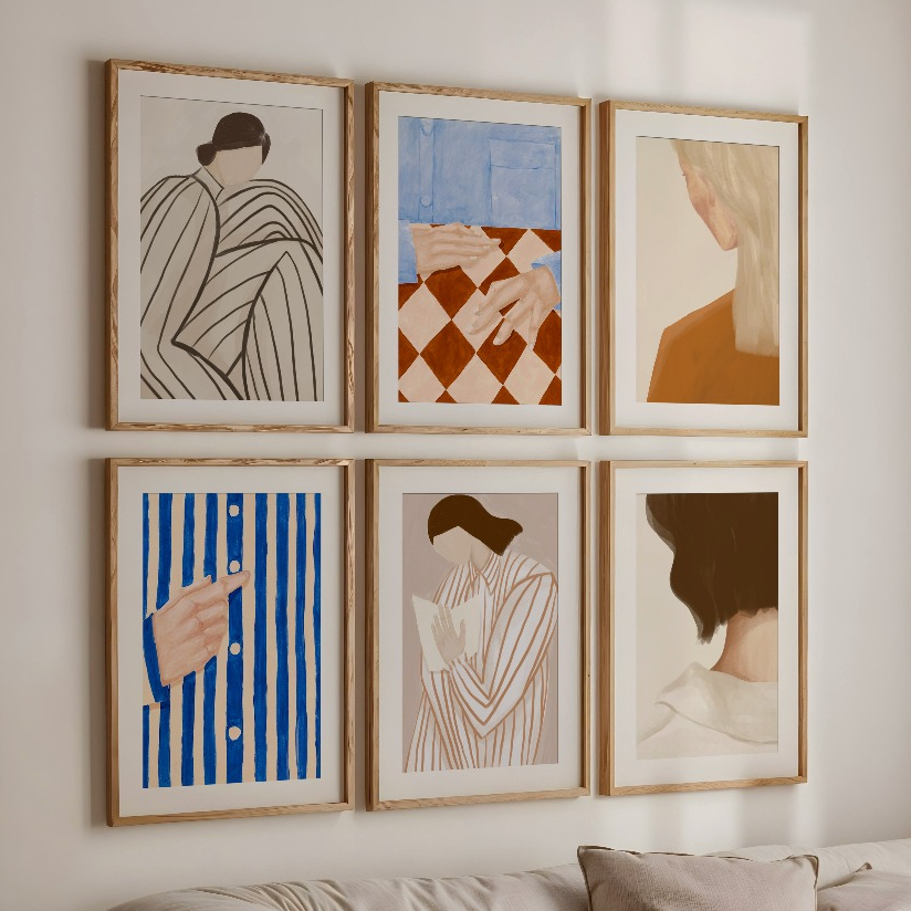 Jual Poster House Frame Poster FIGURES Series Premium Frame + Matboard ...