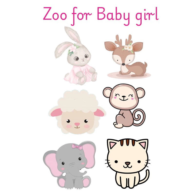 Jual Backdrop karakter sterofoam kelinci rusa tema anak cewe | Shopee ...