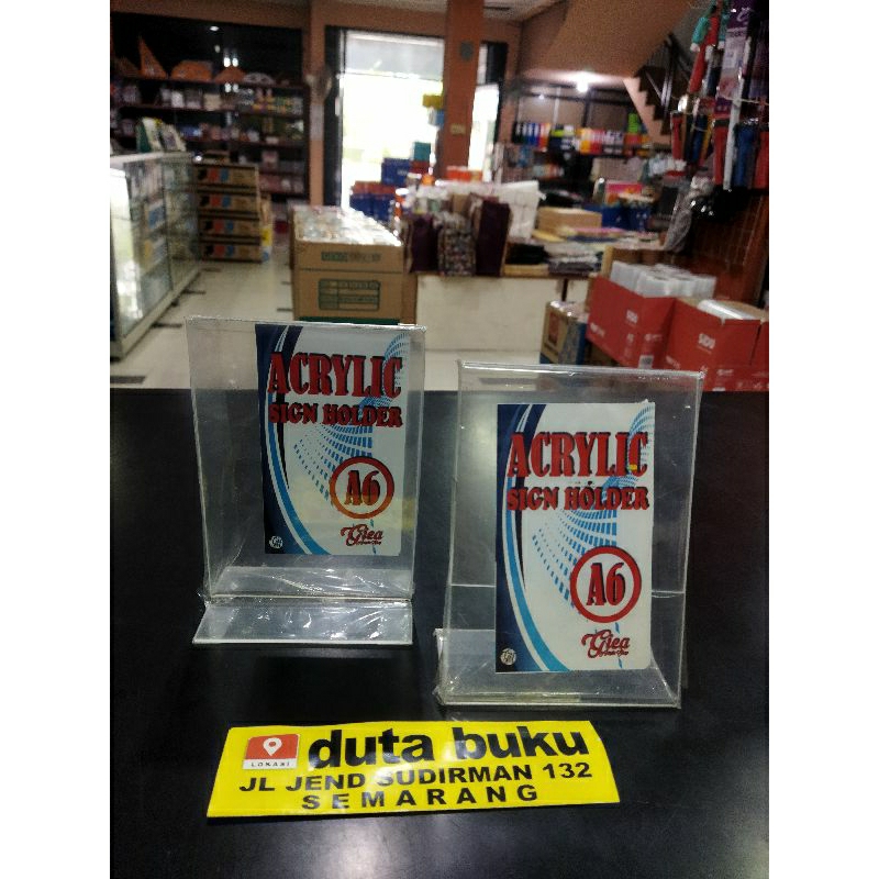 Jual Tempat brosur Akrilik A6 / Tent card Akrilik / Tent holder Akrilik ...