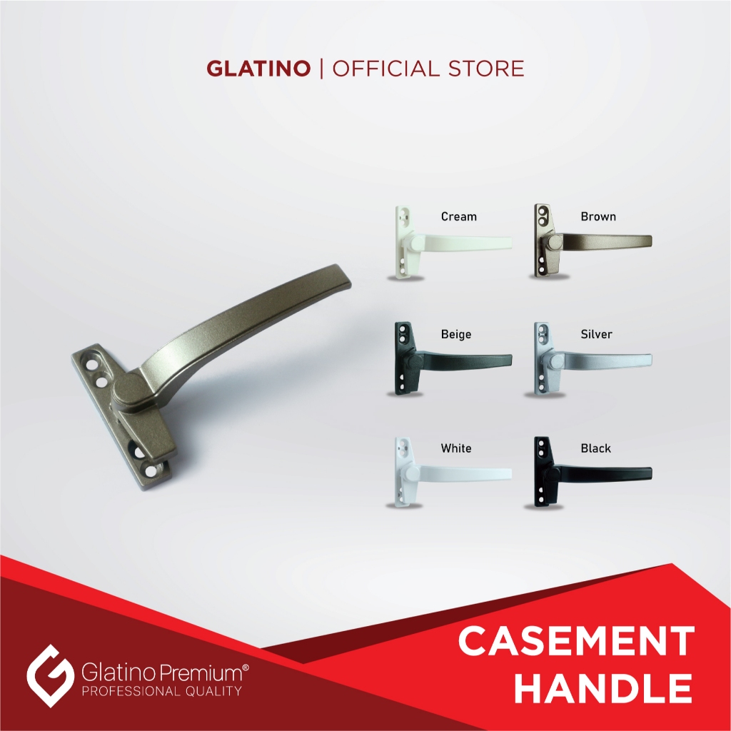 Jual Glatino - Rambuncis Casement Handle Pengunci/Pegangan Jendela Material Aluminium | Shopee ...