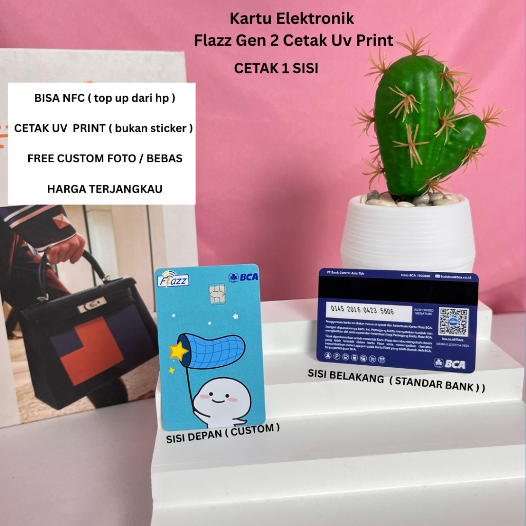 Jual SEHARI JADI FLAZZ Gen 2 Kartu Card E-Toll BCA Custom Print Uv ...