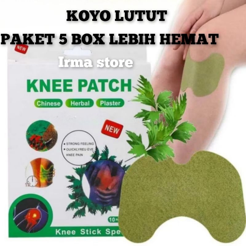 Jual PAKET( 5 BOX ISI 50)KOYO LUTUT Plaster KNEE Patch /koyo Detox ...
