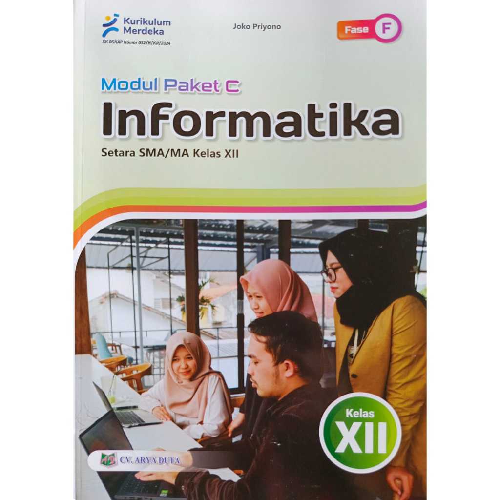 Jual Modul Paket C Buku Informatika Kelas 12 SMA Kurikulum Merdeka ...