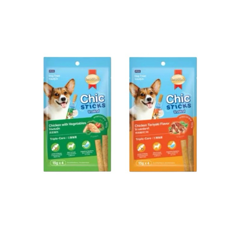 Jual Smartheart chic sticks 15g x 4 snack treats dog | Shopee Indonesia