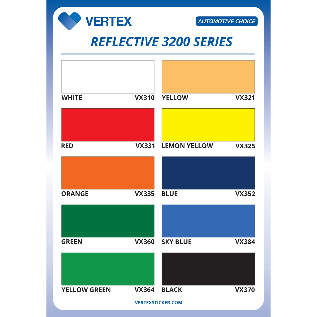 Jual [24IN] VERTEX VX Scotchlite Sticker Reflective Sheeting Reflektif ...